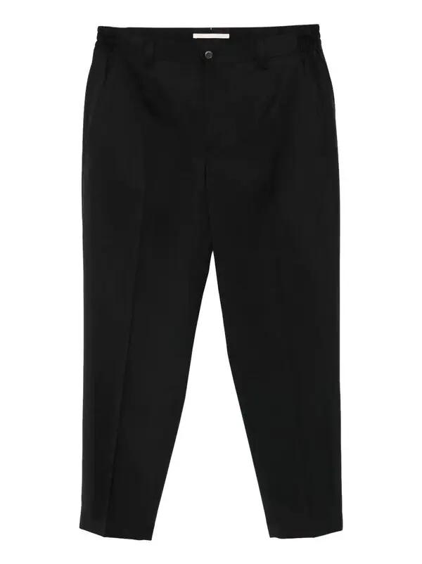 BRIGLIA 1949 Pleated Straight-leg Trousers - Black