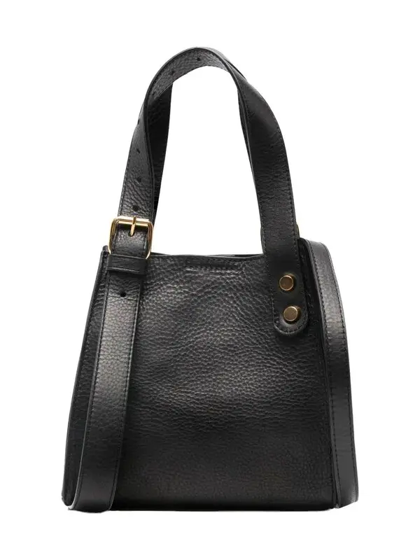 Agl Leather Tote Bag - Black