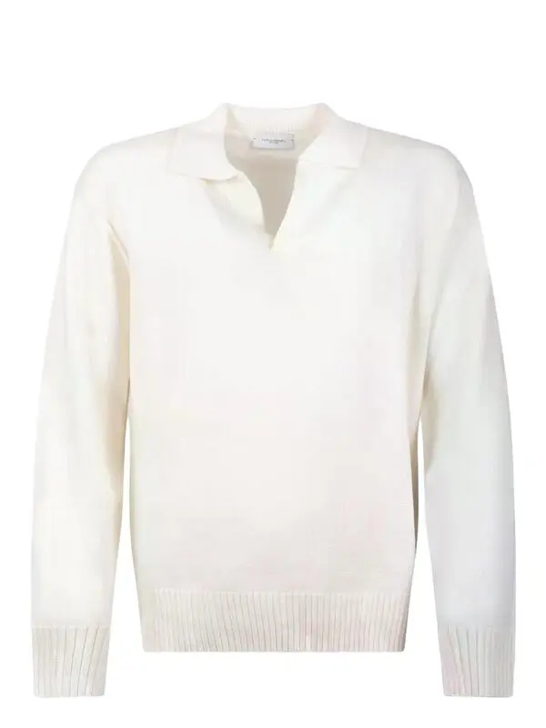 PAOLO PECORA Polo-collar Sweater - Neutrals