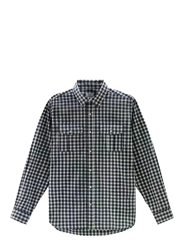 Woolrich Micro-checked Cotton Shirt - Green