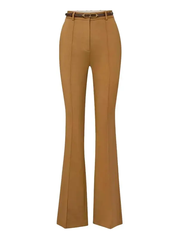 Veronica Beard Gracie Belted Trousers - Brown