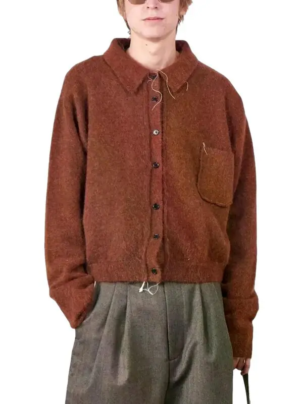 CAMIEL FORTGENS Pocket Cardigan - Brown