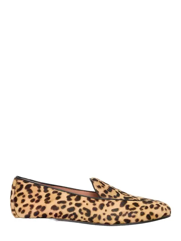 AQUAZZURA Leopard-print Loafers - Neutrals