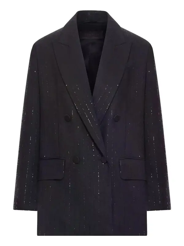 Max Mara Double-breasted Blazer - Black