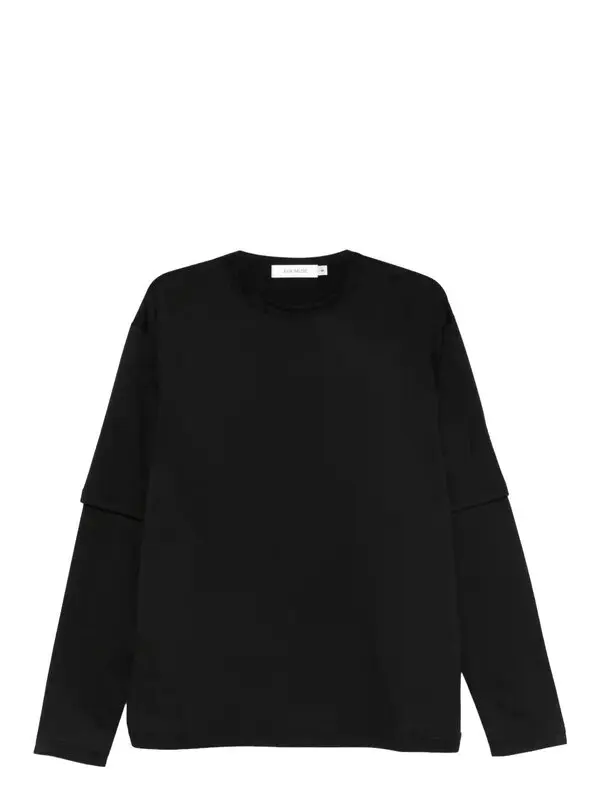 AYA MUSE Double-sleeve T-shirt - Black