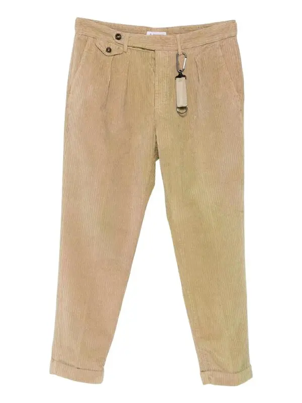 MANUEL RITZ Pleated Straight-leg Trousers - Neutrals