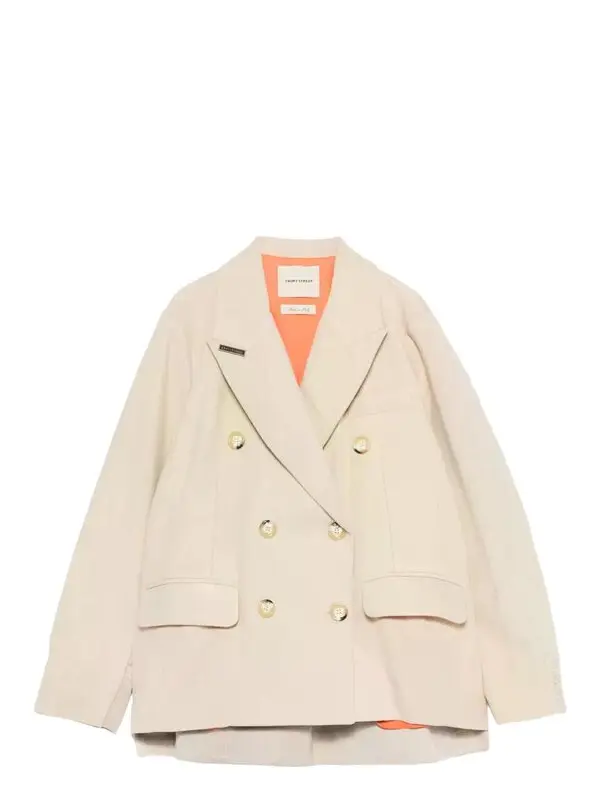 FRONT STREET 8 Panelled Blazer - Neutrals