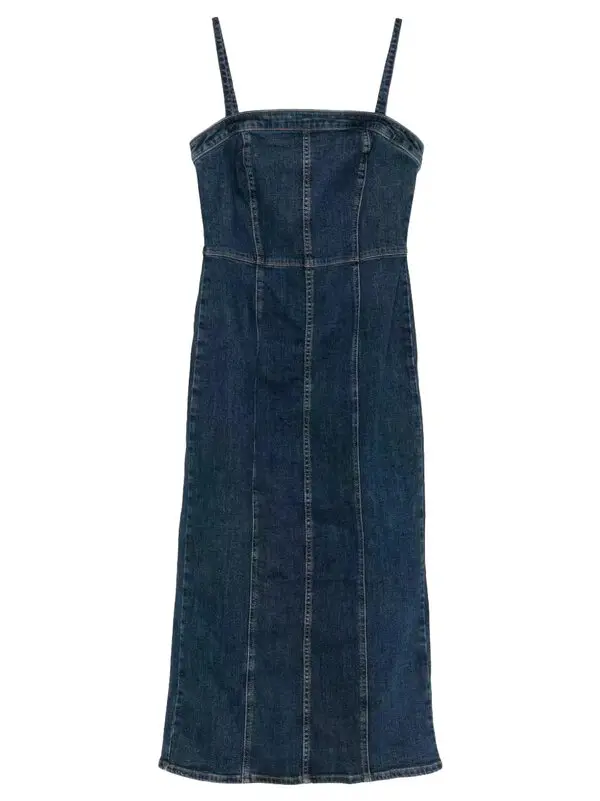 LEVI'S Panelled Bustier Midi Dress - Blue
