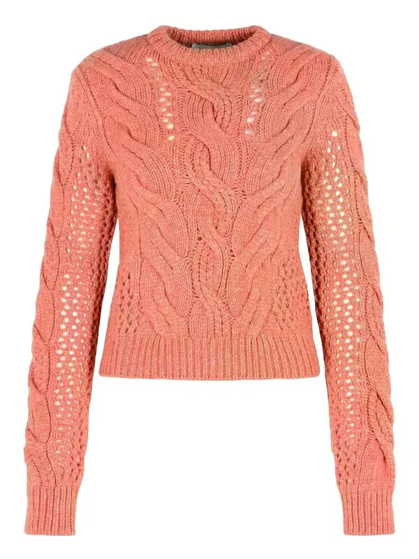 Sportmax Radio Braided Sweater - Pink