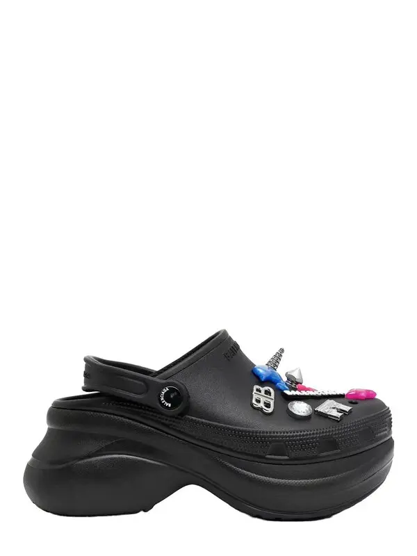 Balenciaga X Crocs Jibbitz Mules - Pcex1000 Black