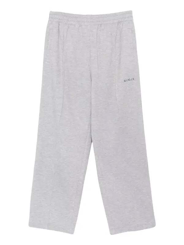 Gucci Side-stripe Cotton Pants - Grey