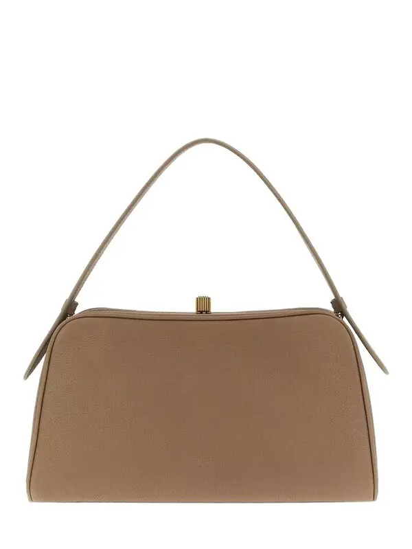Khaite Embossed Leather Handbag - Neutrals