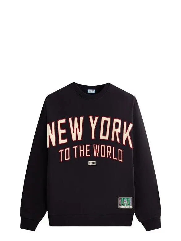 Kith X Nfl New York Giants Victory Vintage Nelson Crewneck Sweatshirt - Ink