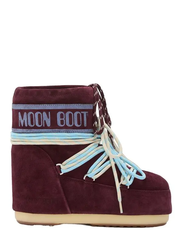 Moon Boot Icon Low Suede Boots - Red