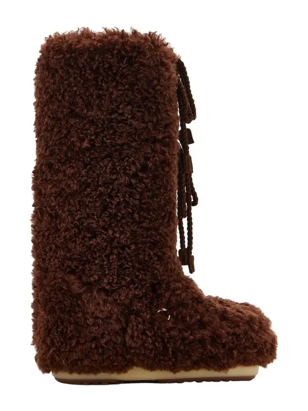 Moon Boot Icon Shearling Boots - Brown