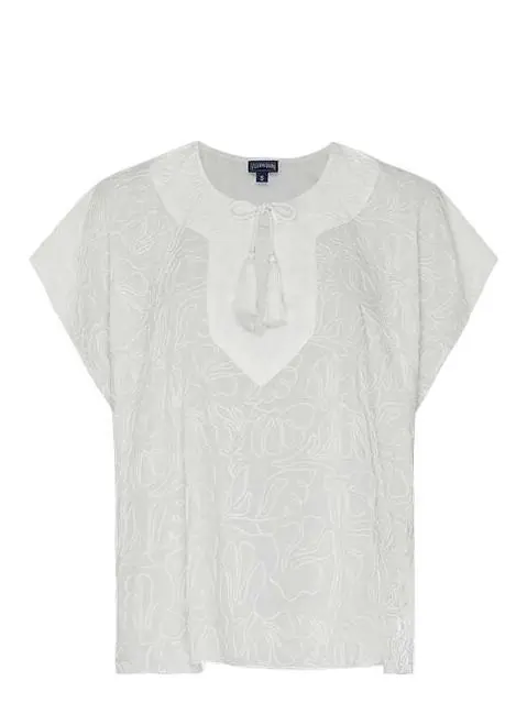 Vilebrequin Viscose Seashells Shirt - White
