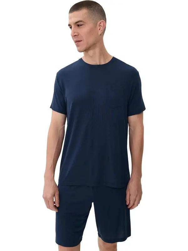 Tommy John Second Skin Sleep Pocket Tee - Dress Blues
