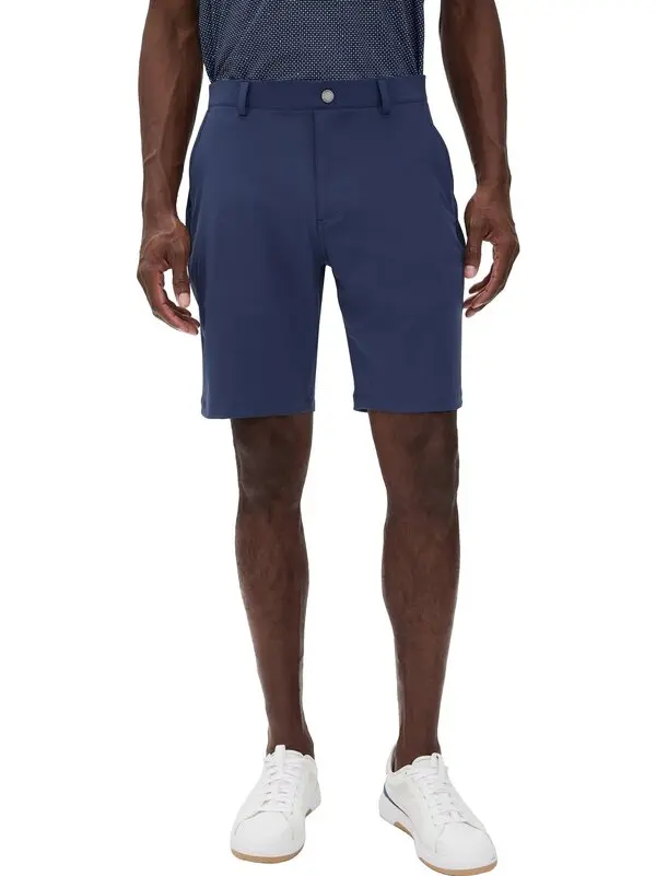 REDVANLY Varick Pull-on Shorts - Midnight Navy