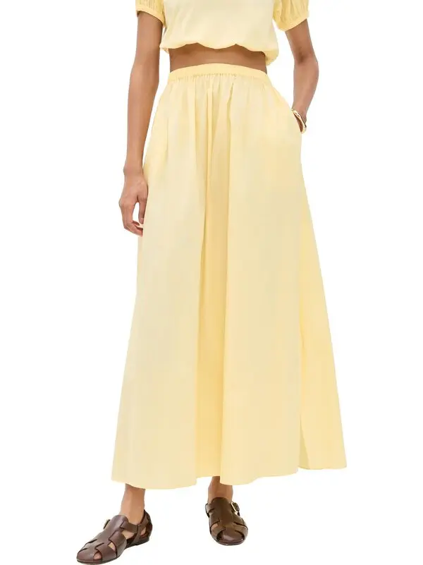 Playa Lucila Maxi Skirt - Butter Yellow