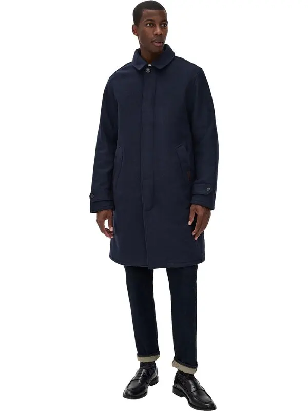 Ralph Lauren Heritage Langdon Walking Coat - Collection Navy