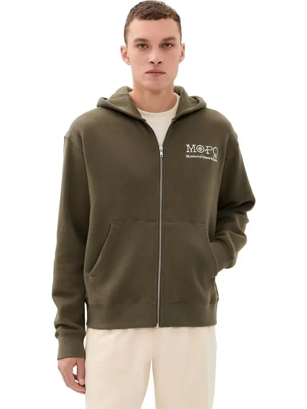 MUSEUM OF PEACE & QUIET Southwest Zip-up Hoodie - Brown