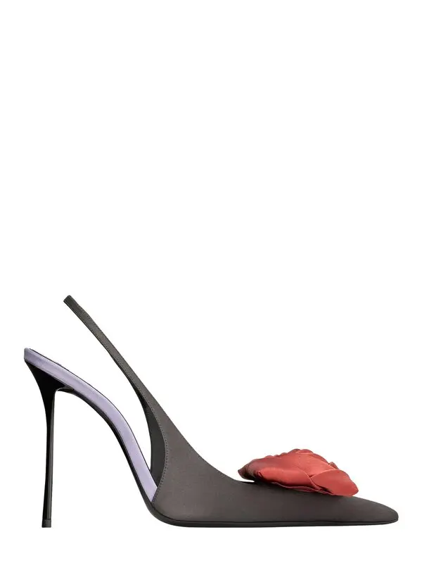 Saint Laurent Amalia Slingback Pumps - Black