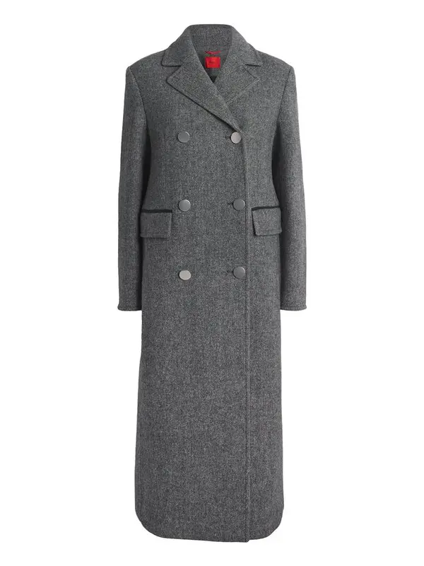 Max & Co. Wool Double-breasted Coat - Grey