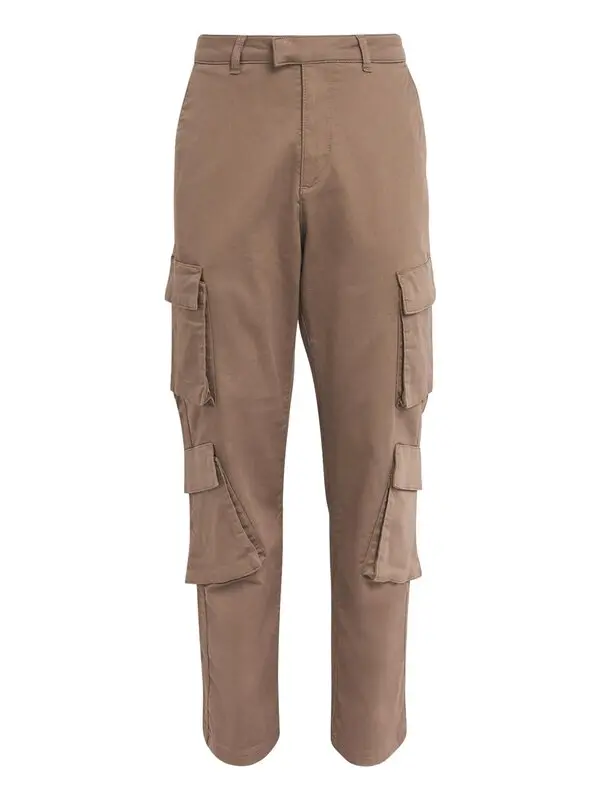 REPRESENT Cotton Cargo Pocket Trousers - Brown