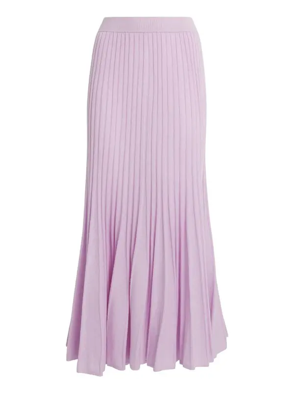 Arch4 Cashmere Sabrina Midi Skirt - Purple