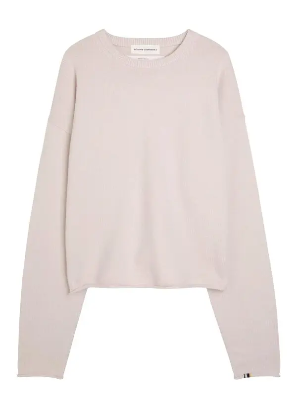 EXTREME CASHMERE X N°426 Comfy Roll-trimmed Cashmere-blend Jumper - Off White