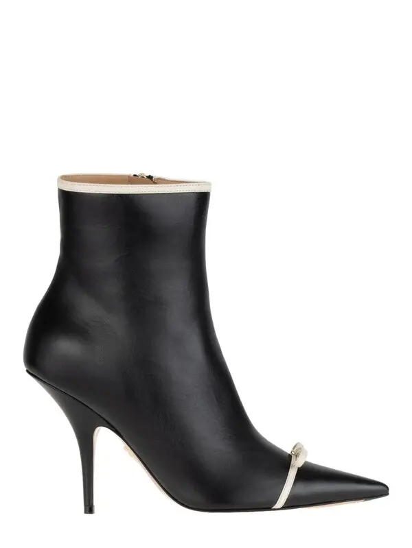 FERRAGAMO Pointed Ankle Boots With Bow Detail - Black