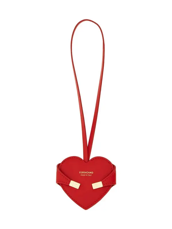 FERRAGAMO Hug Heart Mirror Charm - Red