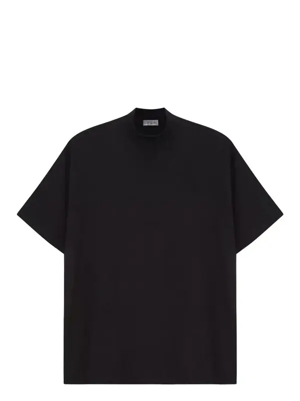 AMAPO Boxy Mock-neck T-shirt - Black