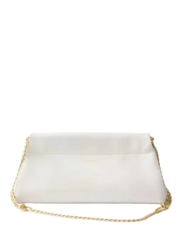 Prada Enchaîné Chain-strap Leather Shoulder Bag - White