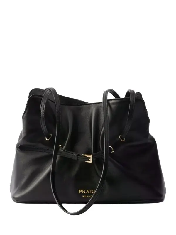 Prada Dada Leather Tote Bag - Black