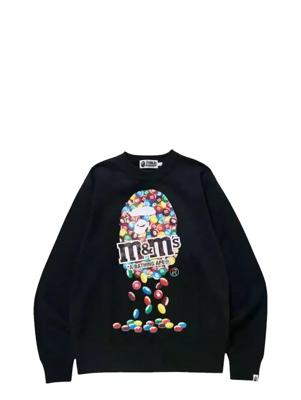 A BATHING APE X M&m's Crew-neck Sweatshirt - Black