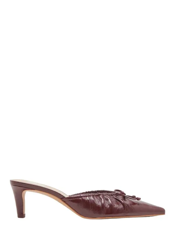 DOLCEVITA Kairi Mid Heels - Cranberry Crinkle Patent