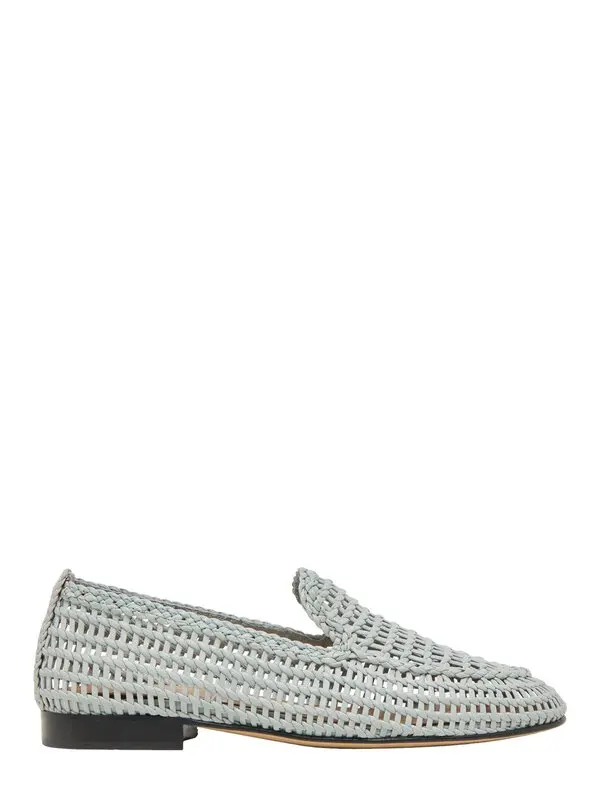 DOLCEVITA Armond Woven Leather Loafer - Sky Blue Woven Leather