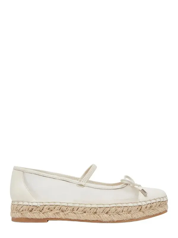 DOLCEVITA Cambre Ballet Flats - White Mesh