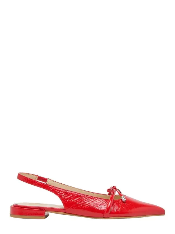 DOLCEVITA Payge Slingback Flats - Chili Crinkle Patent