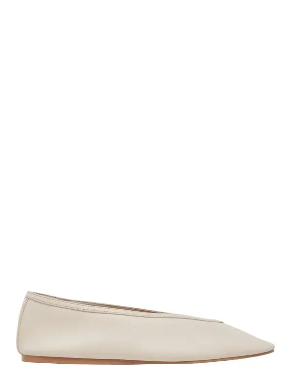 DOLCEVITA Braidy Ballerina Flat - Ivory Leather