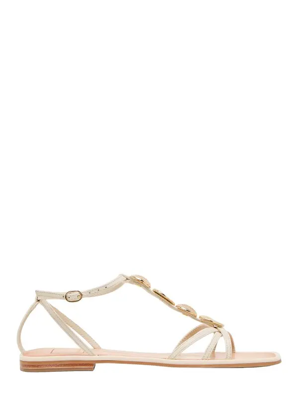 DOLCEVITA Faun Sandals - Off White Leather
