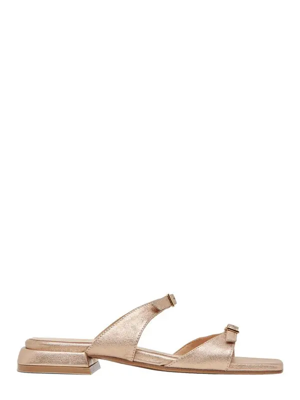 DOLCEVITA Lavern Sandals - Gold Metallic Leather