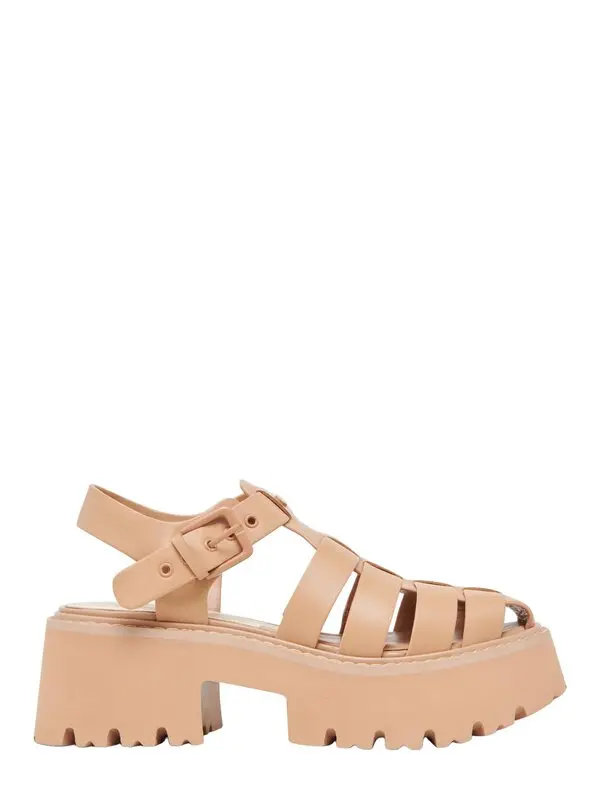 DOLCEVITA Lasly Tonal Platform Fisherman Sandals - Cafe Leather