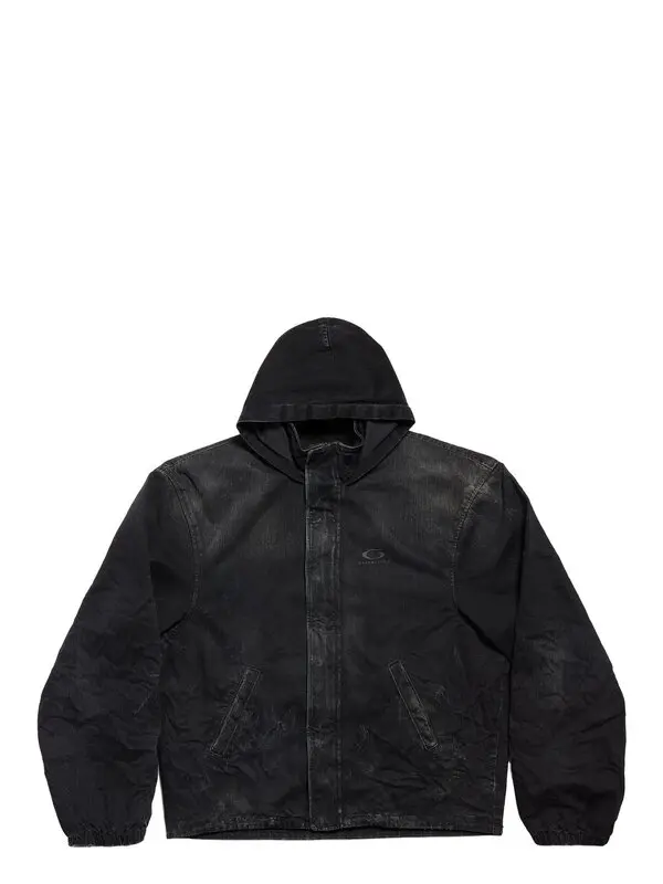 Balenciaga Hooded Workwear Jacket - Black
