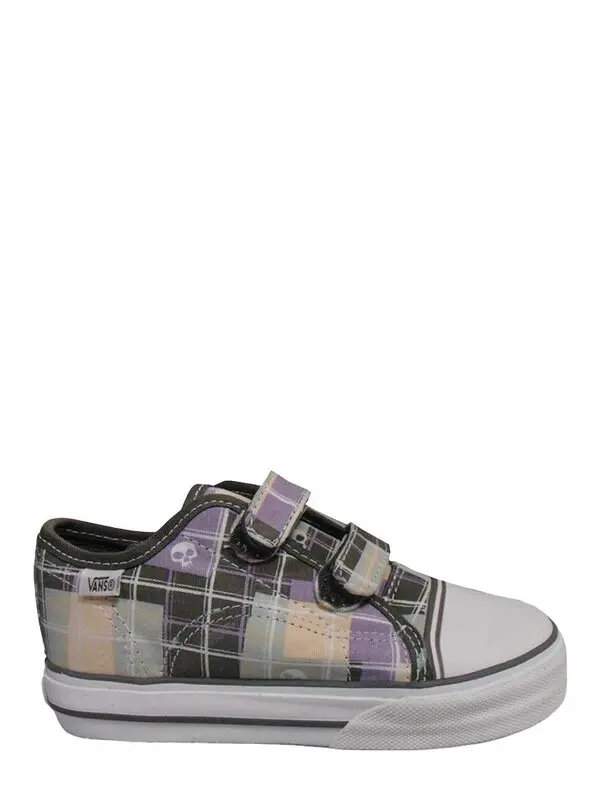 VANS Big Skool Skulls Plaid Sneakers - Grey