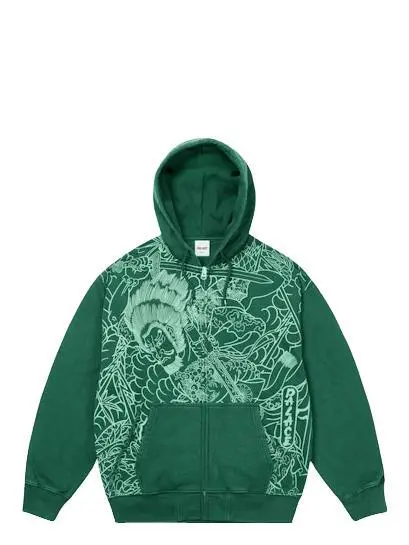 PALACE Susanoo Zip Hoodie - Racey Green