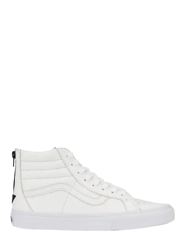 VANS Sk8-hi Reissue Premium Leather Sneakers - White/black