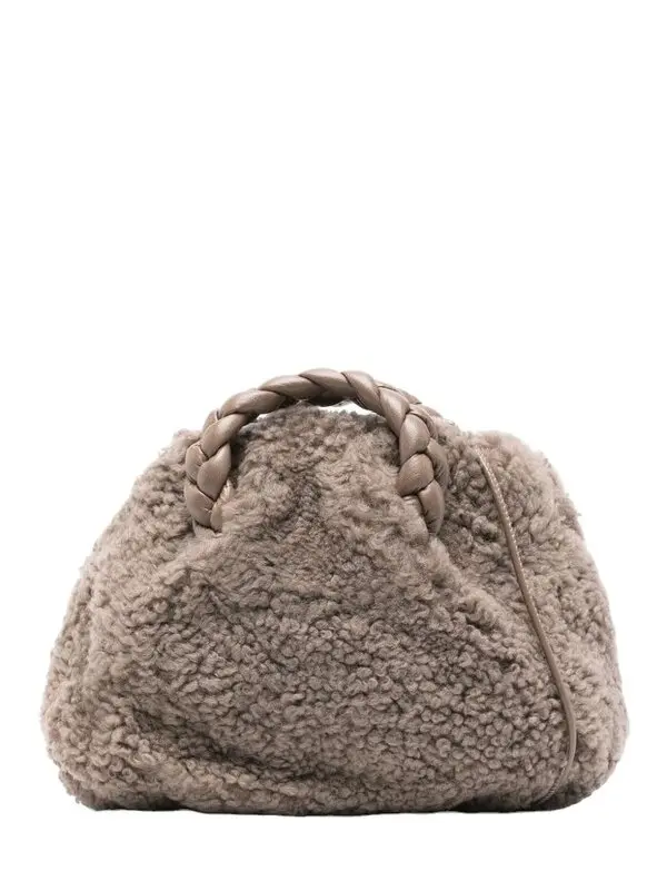 Hereu La Bon Bon Shearling Mini Bag - Grey