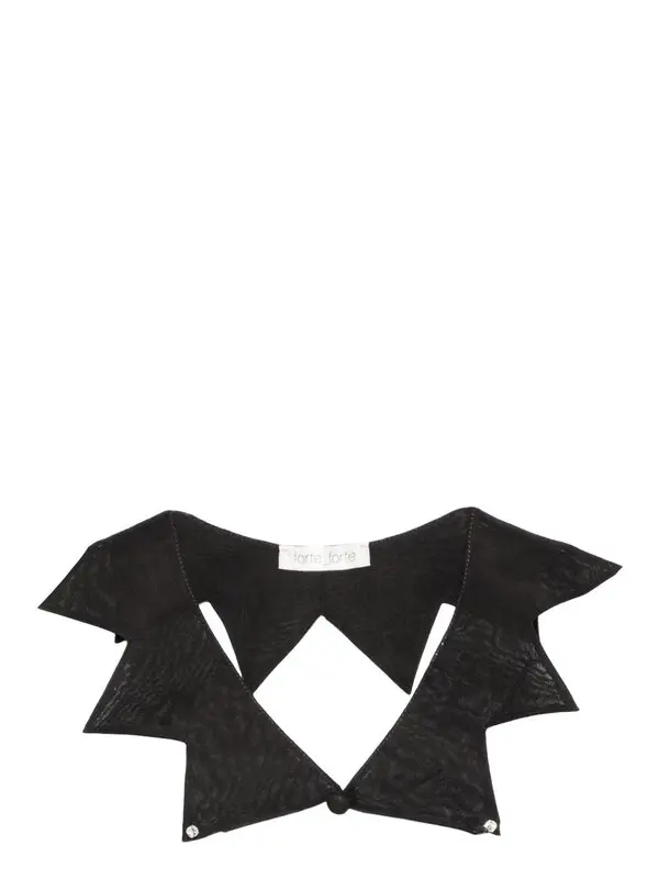 FORTE_FORTE Cotton Collar - Black